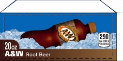 Small A&W Root Beer Legacy Bottle Flavor Drink Labels | Small Vending ...