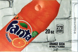 Large Fanta Orange Bottle Flavor Drink Labels | Fanta Orange Bottle ...
